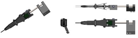 Manipulator mounting kit supports Neuropixels 2.0 (alpha phase) probes ...