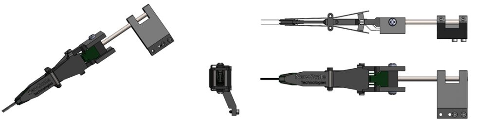 Manipulator mounting kit supports Neuropixels 2.0 (alpha phase) probes ...